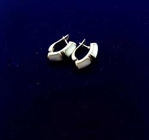 Серебряные серьги, 925 проба