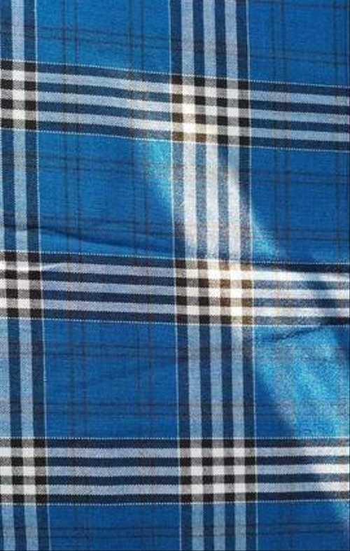 Ткань шотландка синяя