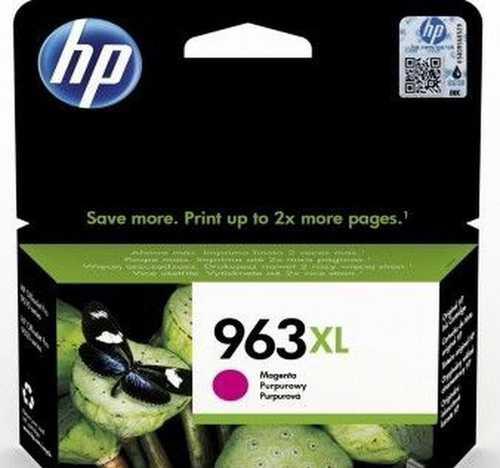 HP 3JA28AE Картридж струйный 963 пурпурный (1600 стр.) HP OfficeJet Pro 901x/902x/HP