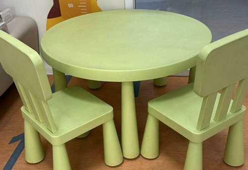 Детский стол и стулья IKEA