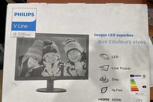 Монитор Philips 223v5lhsb2/01