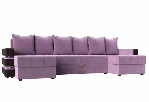 П-образный диван Венеция, Микровельвет, Модель 108