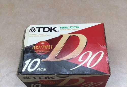 Аудио кассеты новые TDK в оригинальной упаковке