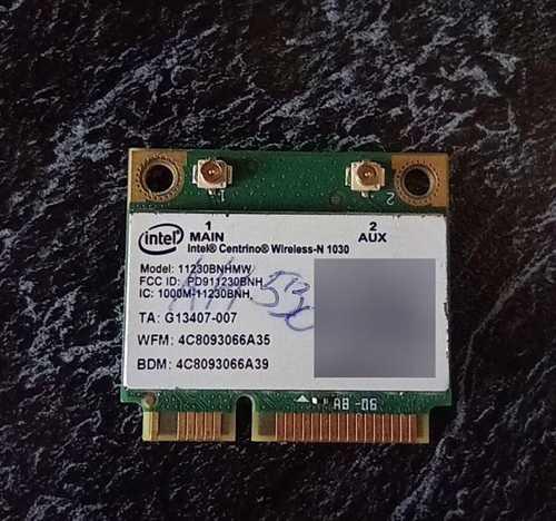 WiFi адаптер intel Wireless-N 1030