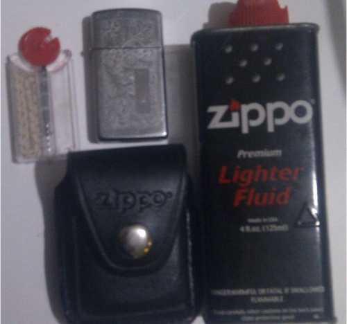 Zippo винтаж бензиновая оригинал с набором