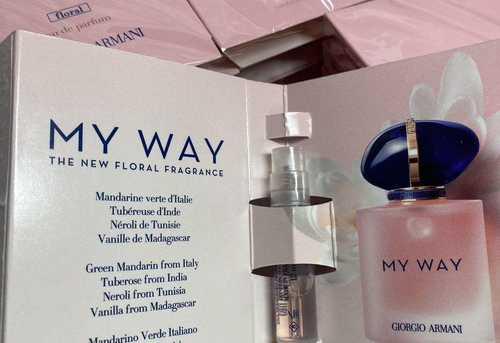 My Way Giorgio Armani парфюм пробники