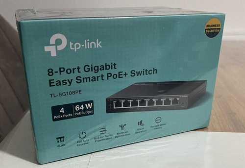 Новый Коммутатор TP-link TL-SG108PE