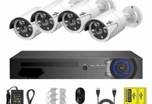 Комплект видеонаблюдения на 4 камеры IP