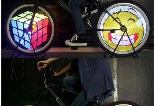 Светодиодная подсветка колес велосипеда анимация