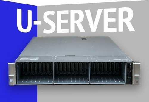 Сервер HP DL380 Gen9 24S 2x67v4 HiP 512G P840 2x80