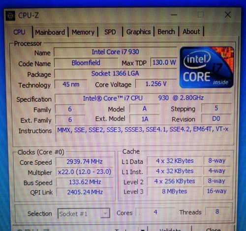 Intel core i7 930