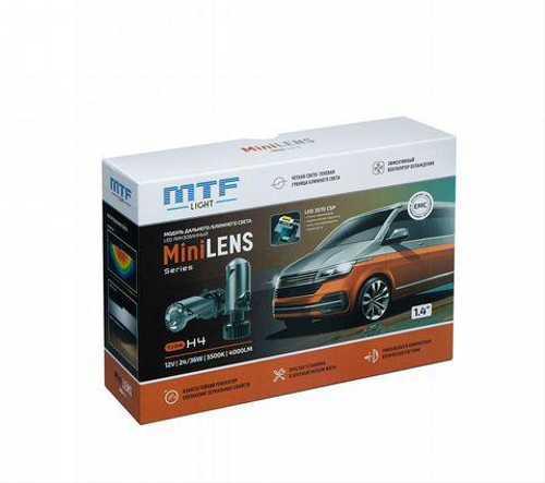 MTF Led мини линзы minilens цоколь H4/ 24/36W /12V