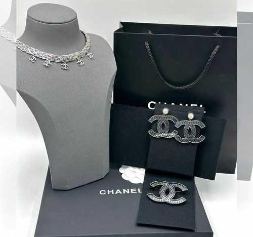 Серьги chanel