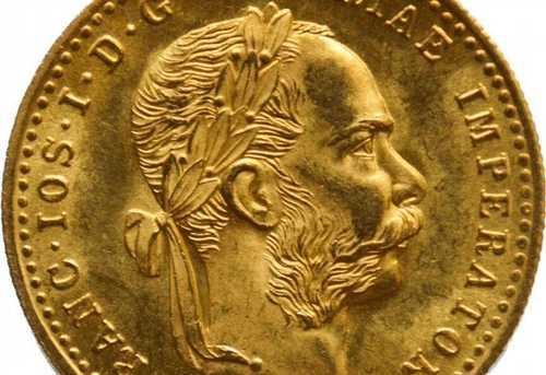 1 дукат золотая монета «Франц Иосиф I» 1915 г