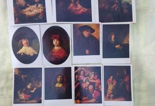 Открытки с репродукциями картин Рембрандта