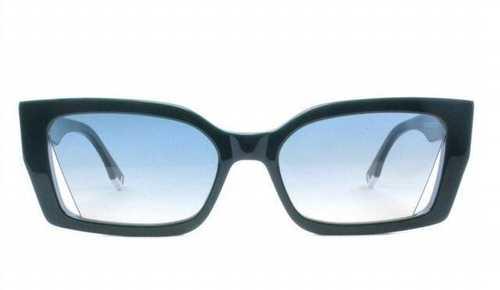 Солнцезащитные очки Fendi темно зеленые