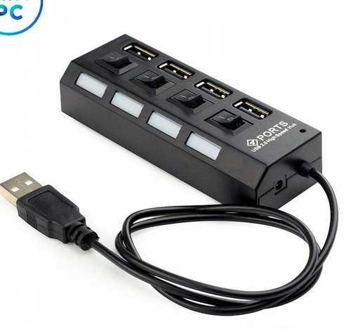 Разветвитель USB (хаб) Gembird UHB-U2P4-02