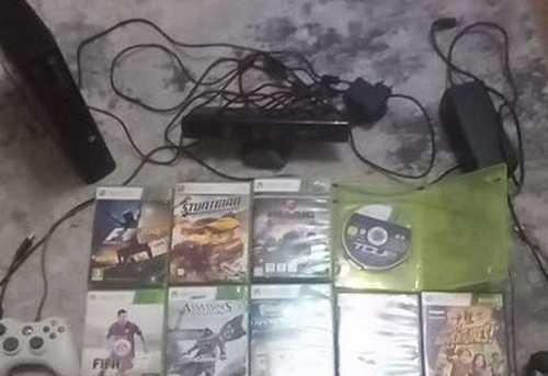 Xbox 360+kinekt+игры+ джойстики