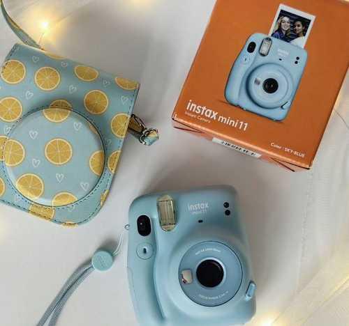 Fujifilm instax mini 11 с чехлом и картриджем