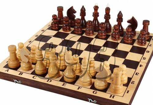 Шахматы Гроссмейстерские (чёрный цвет клет (53535)