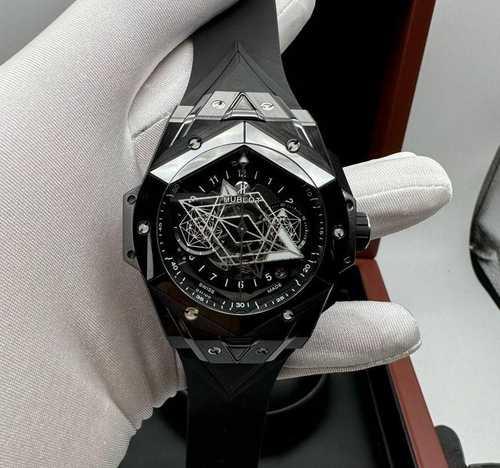 Часы Hublot Sang Bleu Black Ceramic