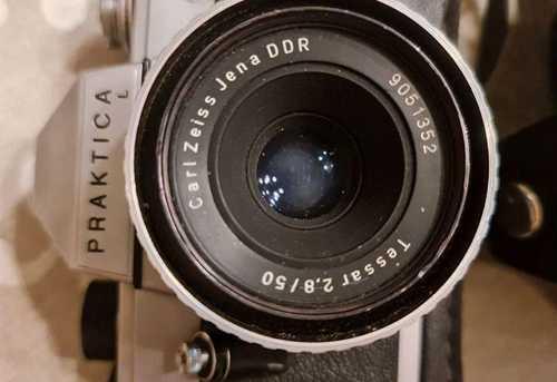 Пленочный фотоаппарат Practica L+Carl Zeiss 50/2.8