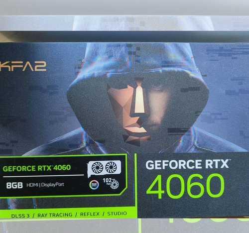 Видеокарта KFA2 x Geforce rtx 4060 8 gb black