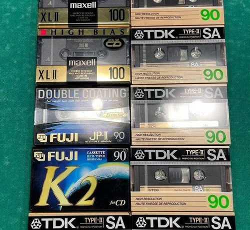 Аудиокассеты тип 2 TDK, Maxell, Fuji