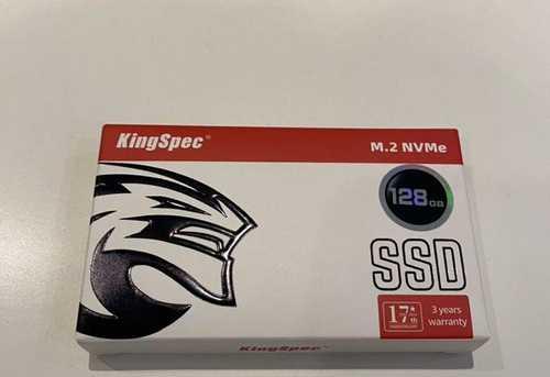 Новый SSD KingSpec M.2 NVMe, 128 Gb, гарантия