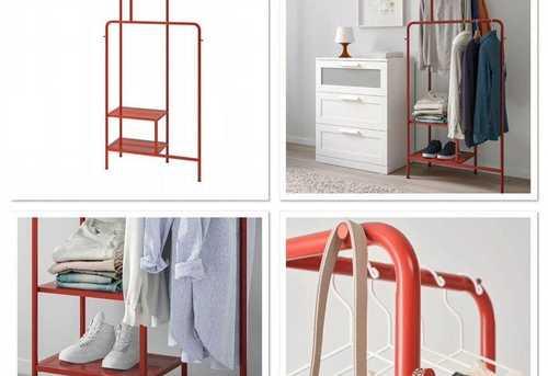 Вешалка напольная IKEA nikkeby Никкеби красная