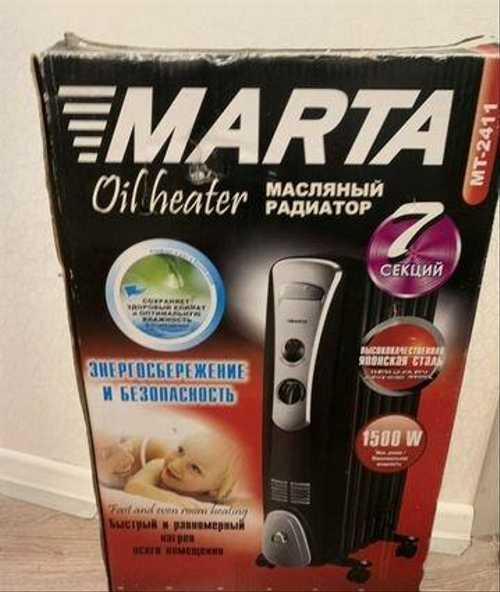 Масляный радиатор Marta новый
