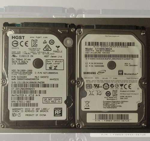 Жесткий диск hdd 2.5 1tb 2 шт