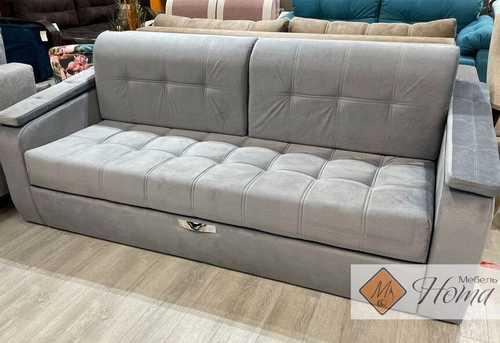 Диван. Серый диван с механизмом тройной расклад