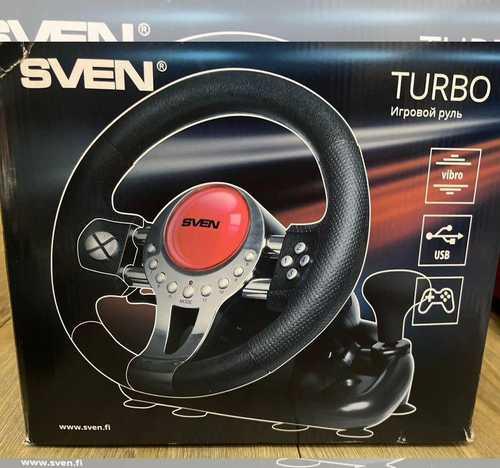 Руль проводной sven Turbo для PC, USB