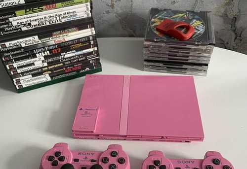 Sony playstation 2 PS2 розовая