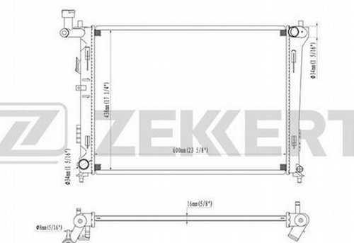 Радиатор охлаждения Хендай i30 I II 07
