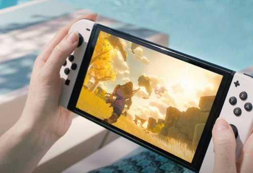 Nintendo Switch oled прошитая чипом picofly