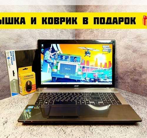 Игровой ноутбук Acer i7 SSD/8гб/17.3/4ядра/GF650M