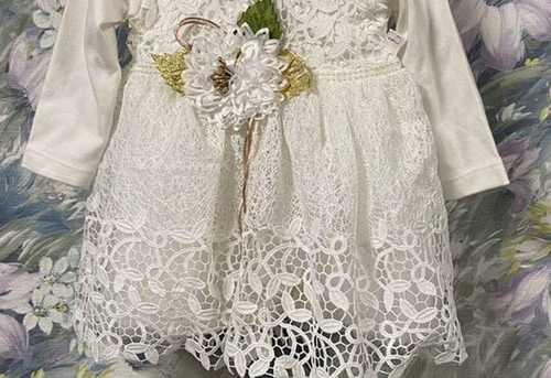 Детское нарядное платье 86-92