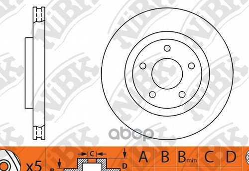 Диск тормозной передний nissan qashqai 07/X-TR