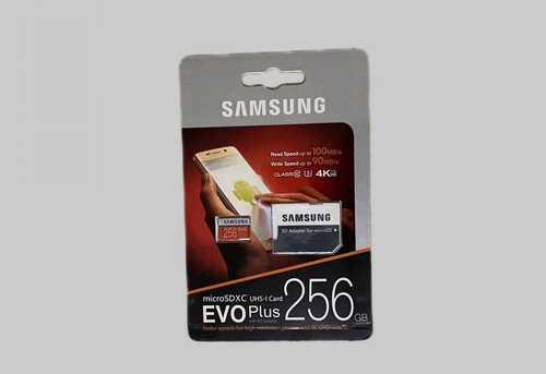 Карта памяти sdxc 256 гб Samsung Evo plus