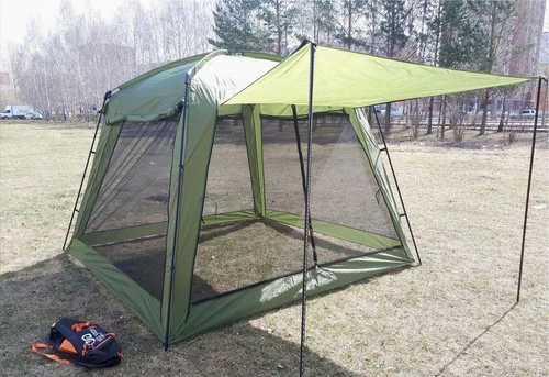 Палатка шатер туристический 2,8х2,8 с козырьком