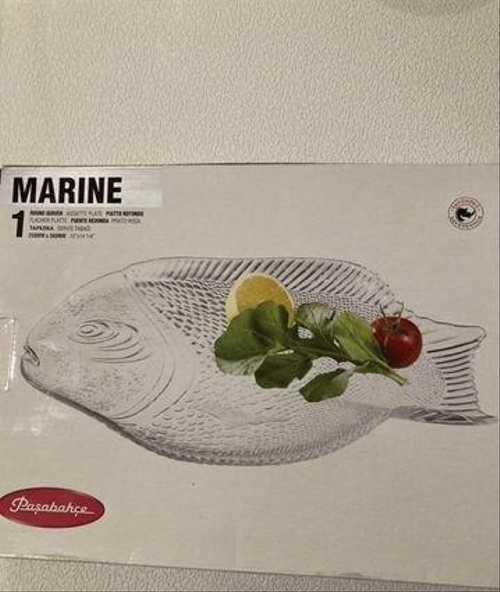 Блюдо большое Pasabahce "Marine" 36х25см