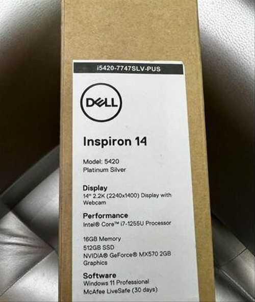 Новый,Dell Inspiron 5420,i7(12) /16/512/570
