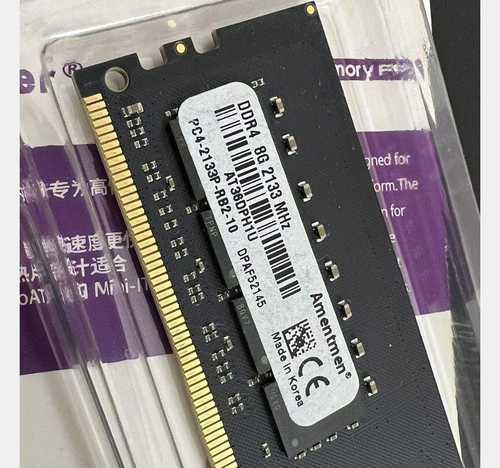 Оперативная память Amentmen ddr4 16gb (2х8gb) 2133