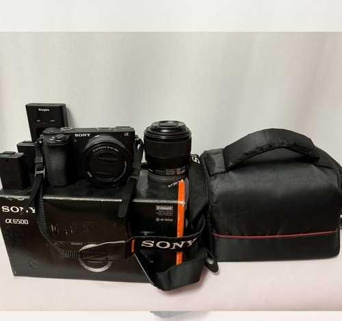 Фотоаппарат Sony a6500 kit   Обьектив Sony FE 50mm