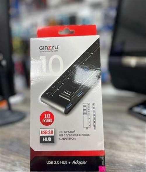USB-концентратор Ginzzu GR-380UAB