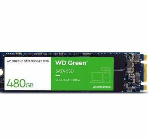 SSD WD Green M.2 2280 480 гб WDS480G3G0B