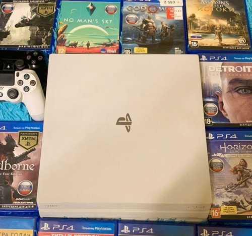 Sony playstation 4 pro 1tb с играми