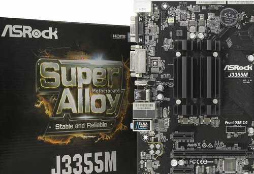 Материнская плата Asrock j3355m + память 8 Гб